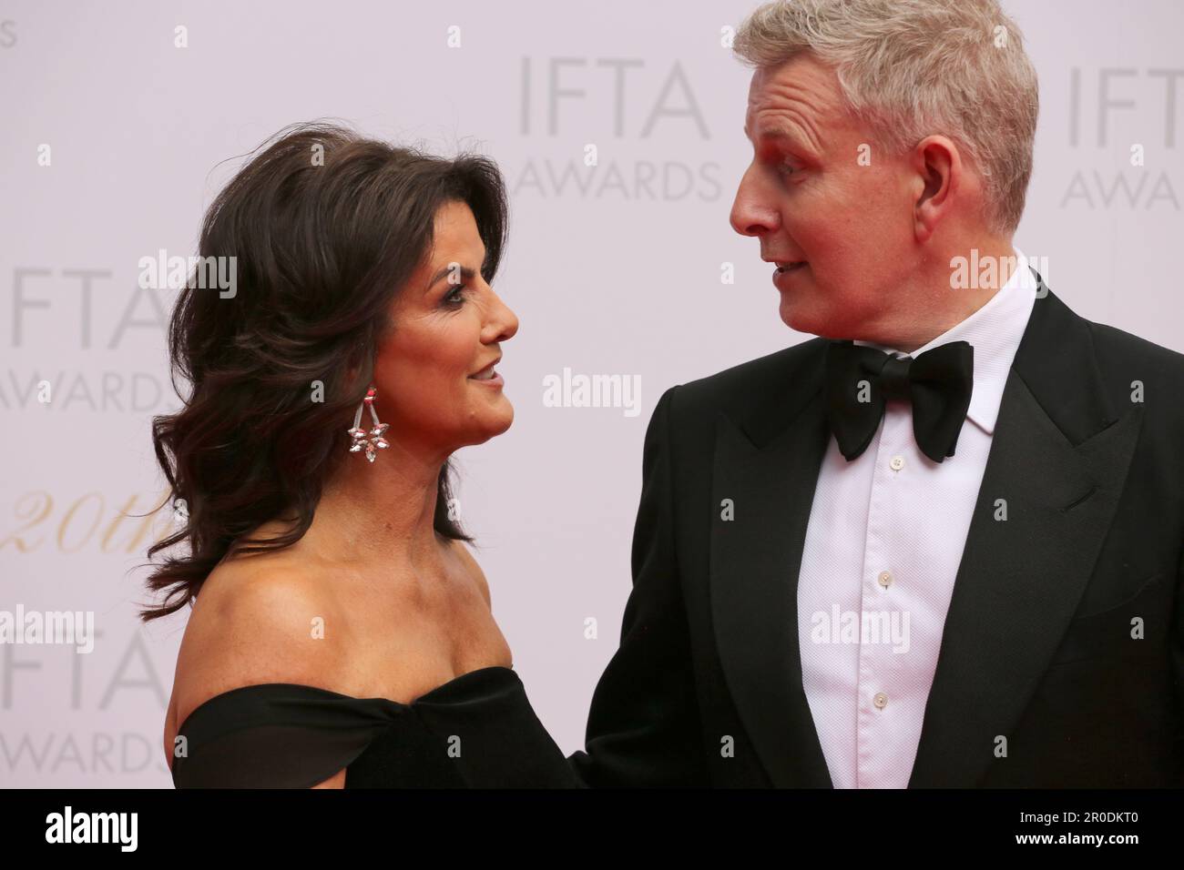 Dublin, Ireland. 7th May 2023. Deirdre O’Kane and Patrick Kielty ...
