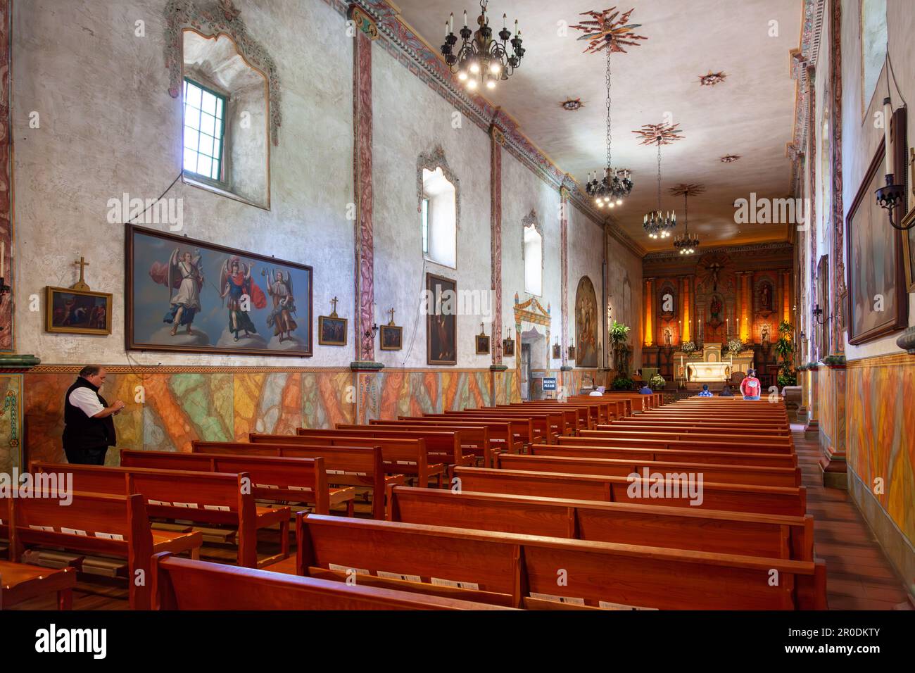 Santa Barbara, USA - June 23, 2012: old The Santa Barbara church, built ...