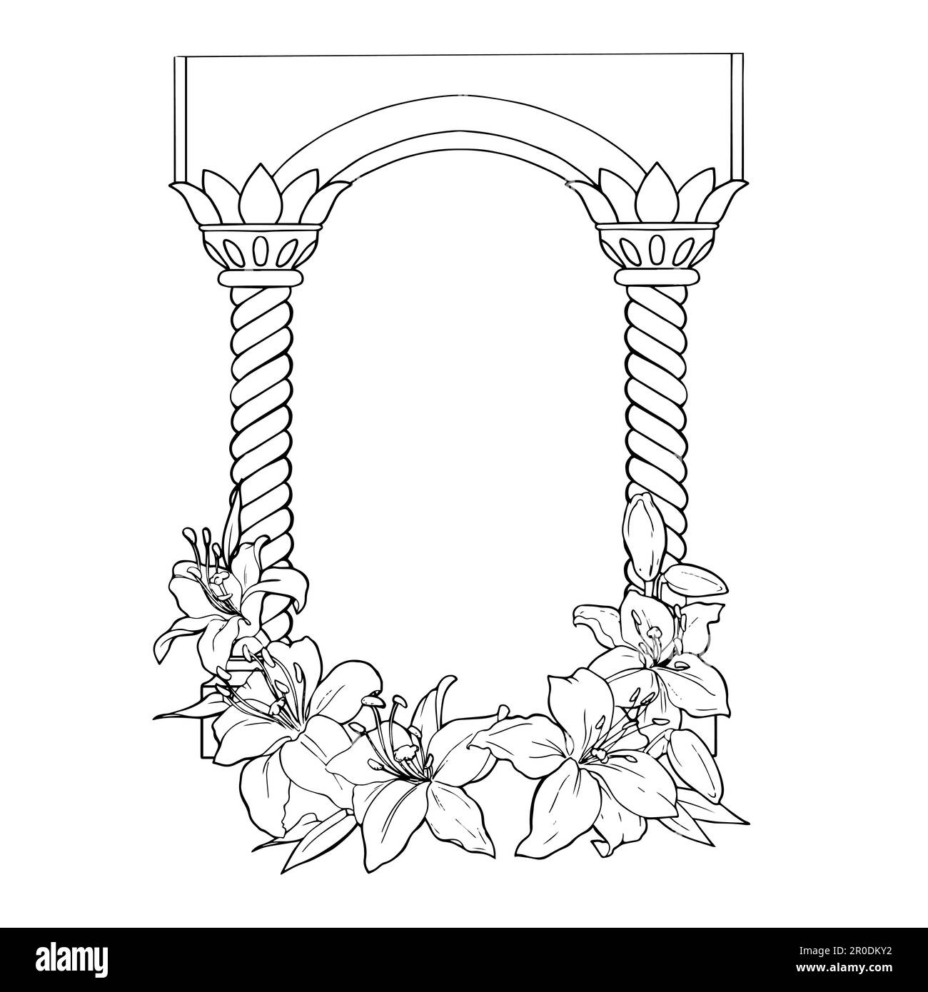 Floral arch Cut Out Stock Images & Pictures - Alamy