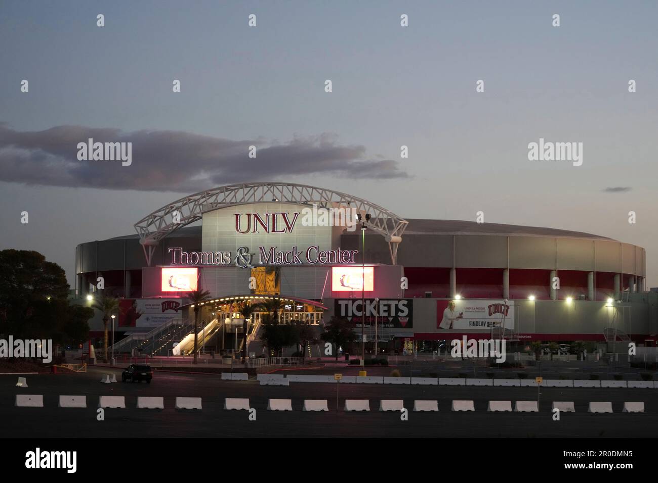 A general overall view of the Thomas & Mack Center arena on the campus ...