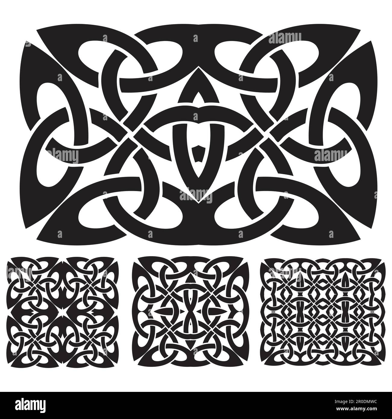 Celtic knot square frame hi-res stock photography and images - Alamy