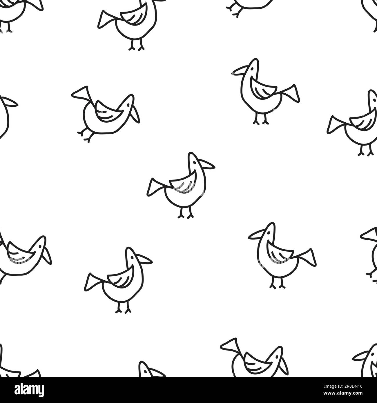 Doodle Art Seamless Pattern Stock Vector Image & Art - Alamy