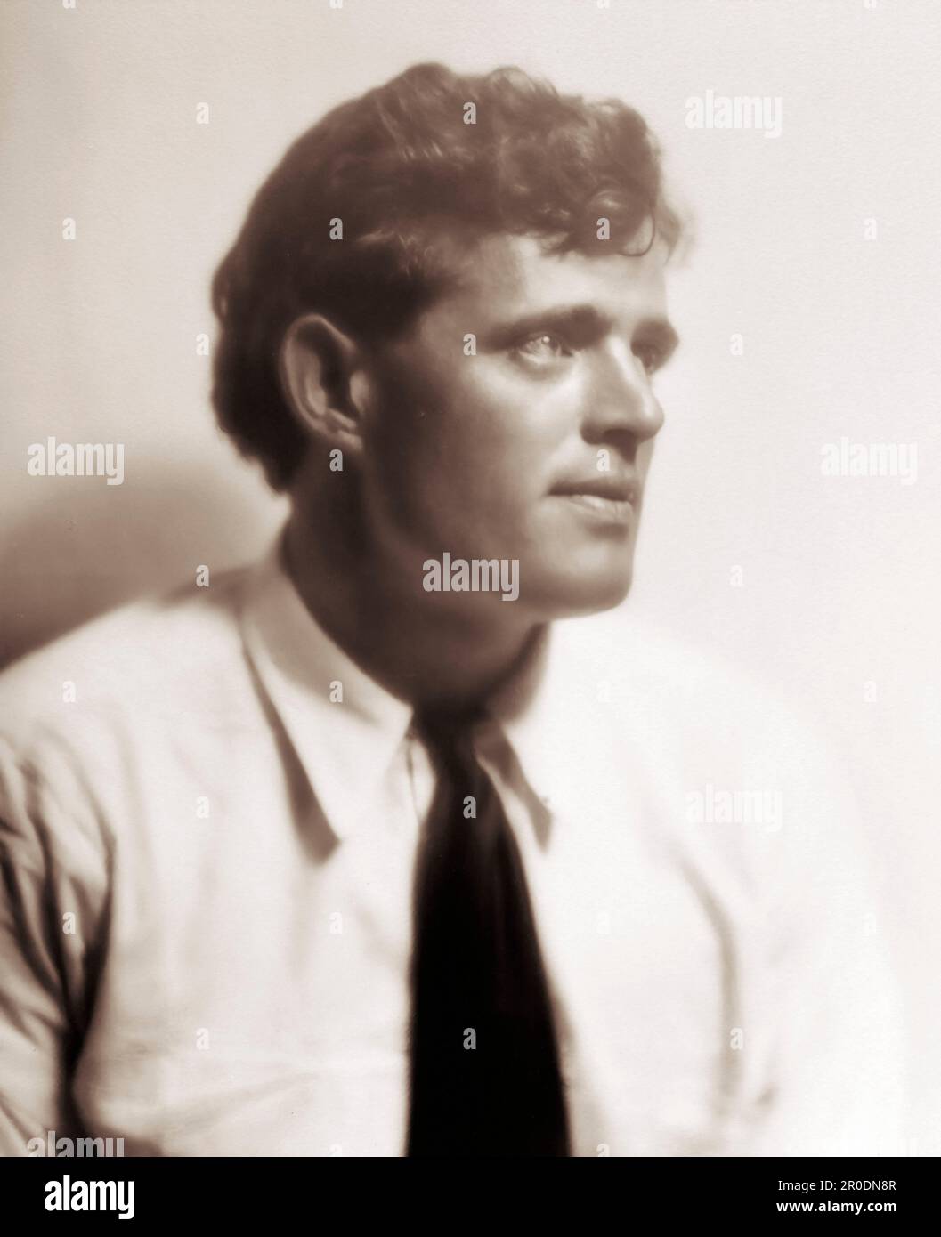Jack London. Portrait of the American writer Jack London (born John ...