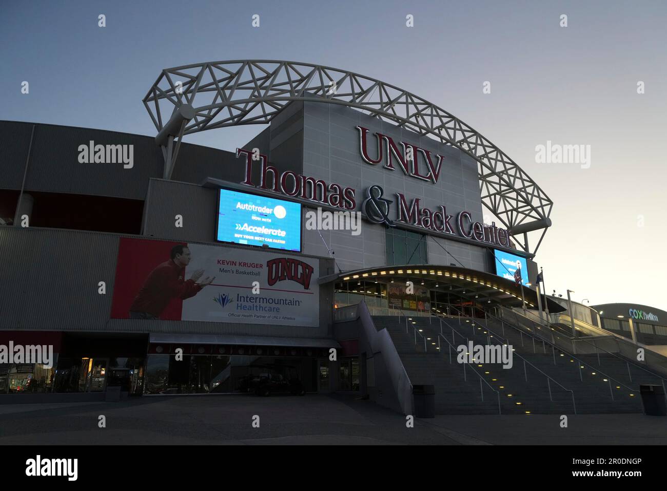 A general overall view of the Thomas & Mack Center arena on the campus ...