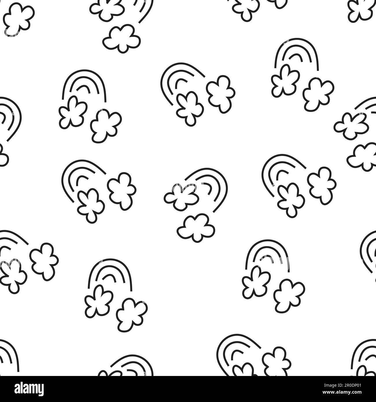 Doodle Art Seamless Pattern Stock Vector Image & Art - Alamy