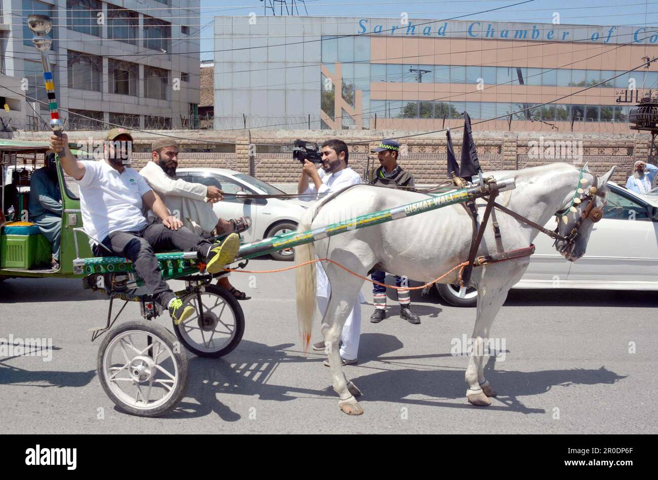 The torch relay of 34th National Games is carried from Peshawar Sports ...