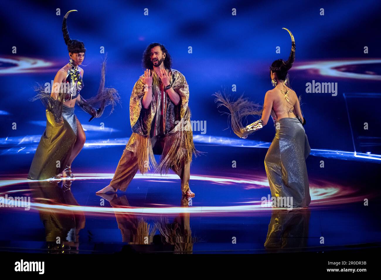 LIVERPOOL - Pasha Parfeni from Moldavia during the dress rehearsal for ...