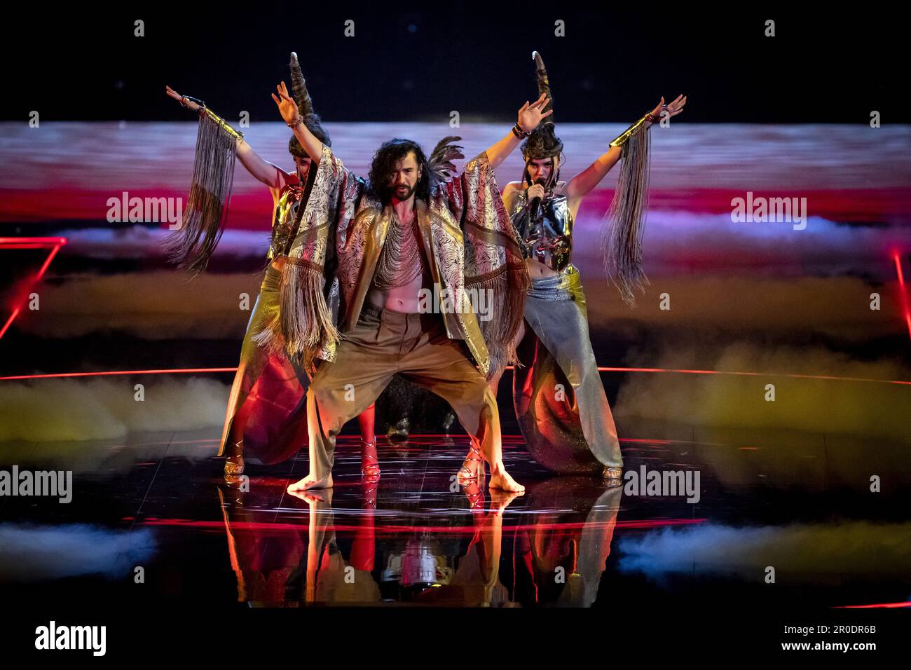 LIVERPOOL - Pasha Parfeni from Moldavia during the dress rehearsal for ...