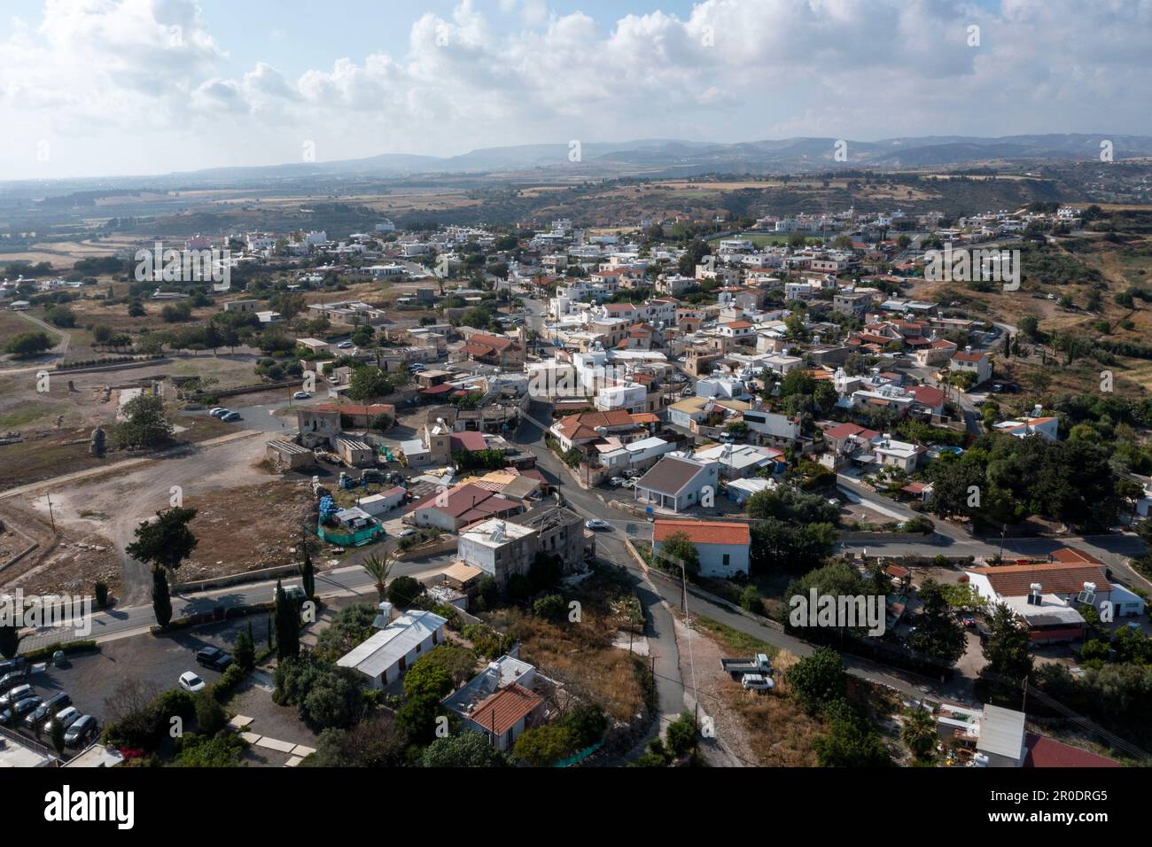 Aerial view of Kouklia village, Paphos region, Cyprus Stock Photo - Alamy