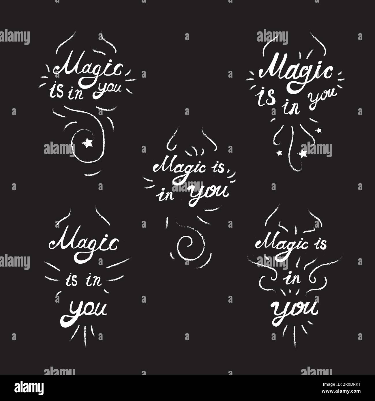 Lettering motivation poster. Quote about dream and magic for fabric ...