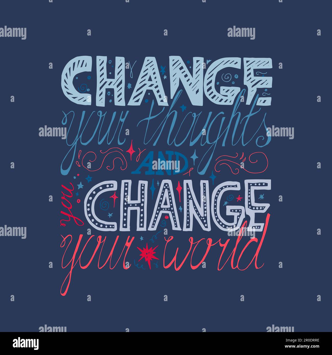 Lettering motivation poster. Quote about dream and believe for fabric ...
