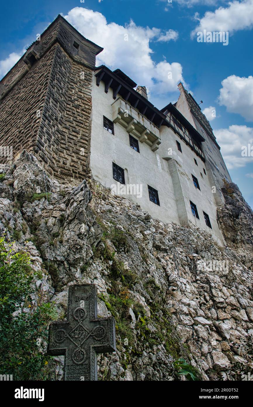 Walls of Bran Castle in Brasov Stock Photo - Alamy