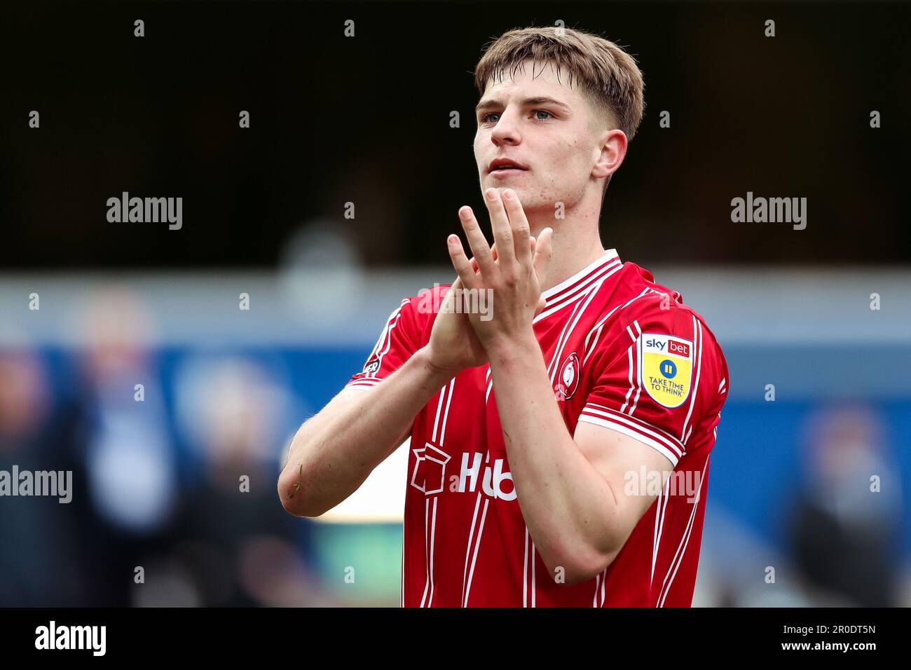 Bristol City's Alex Scott applauds the fans following the Sky Bet ...