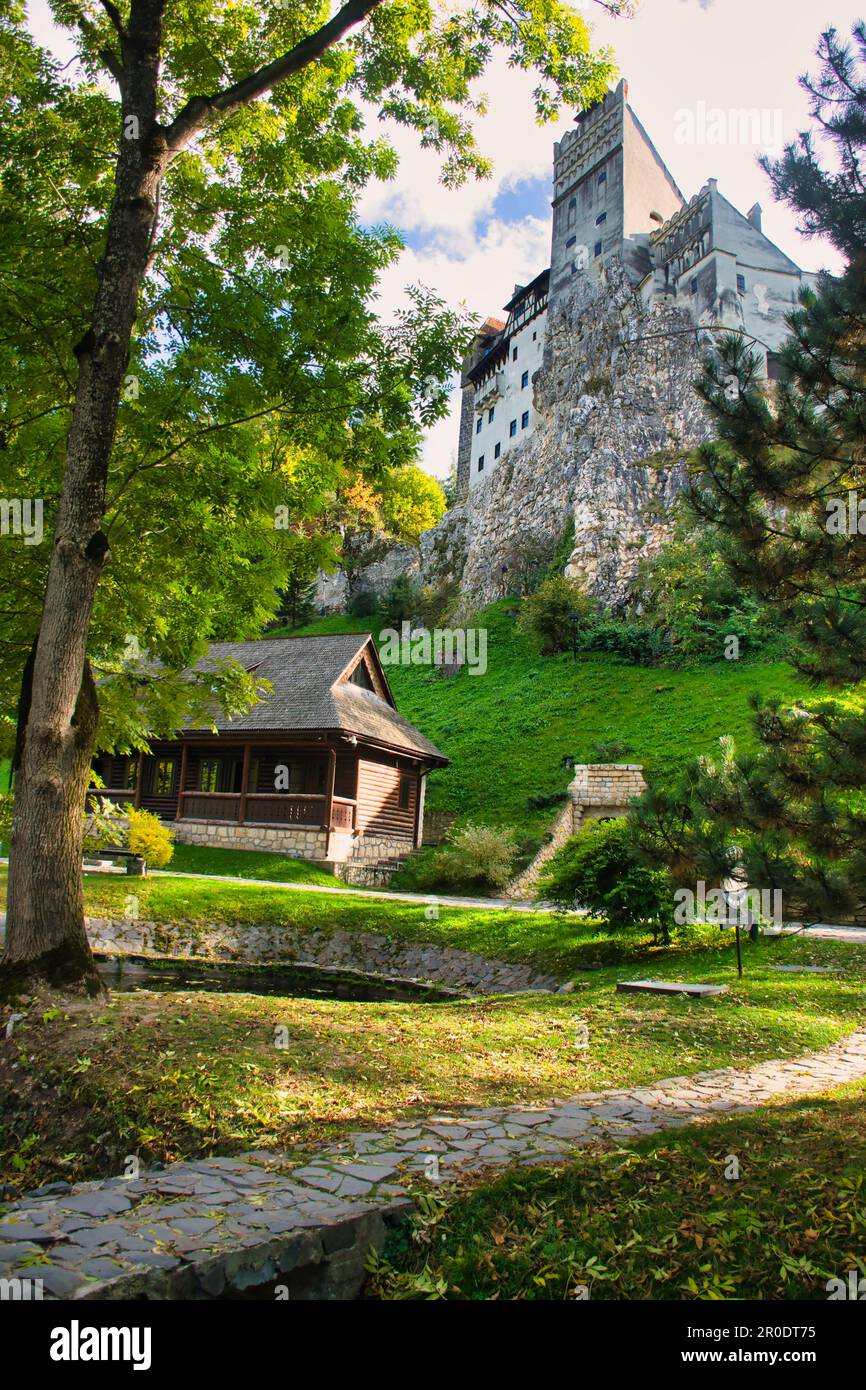 Walls of Bran Castle in Brasov Stock Photo - Alamy