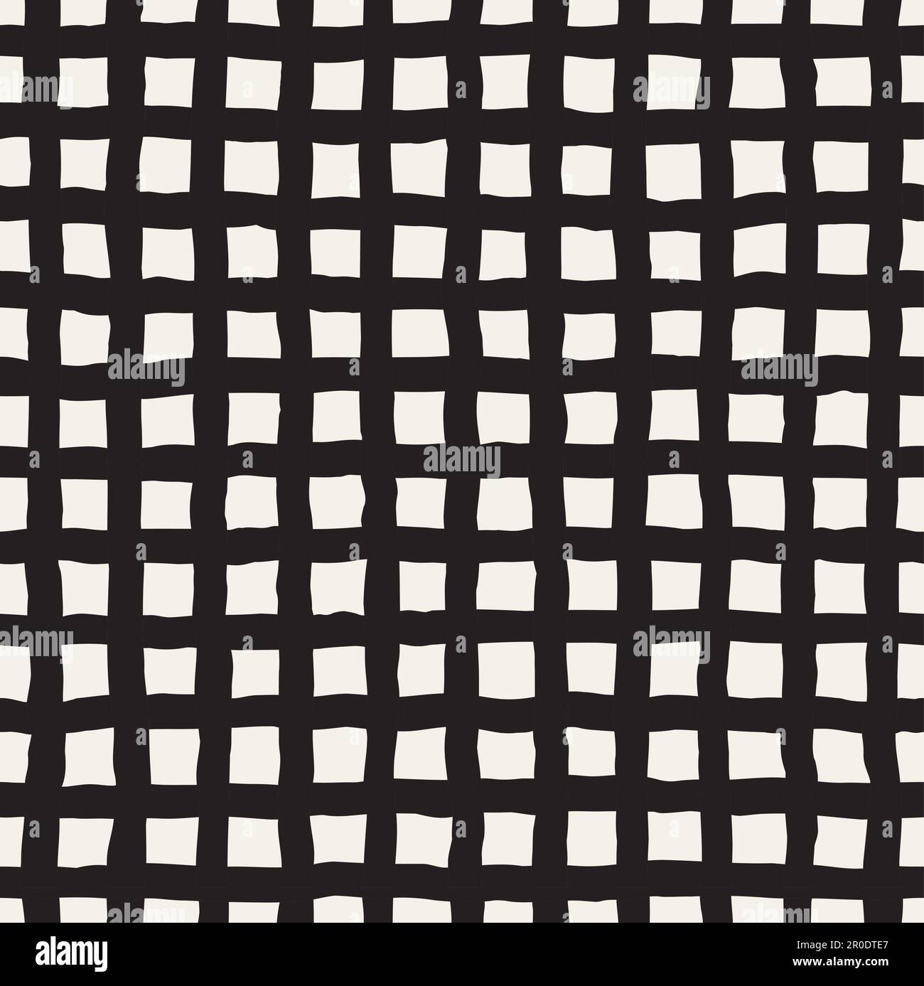 Abstract hand drawn check textures made with gouache. Black grunge ...