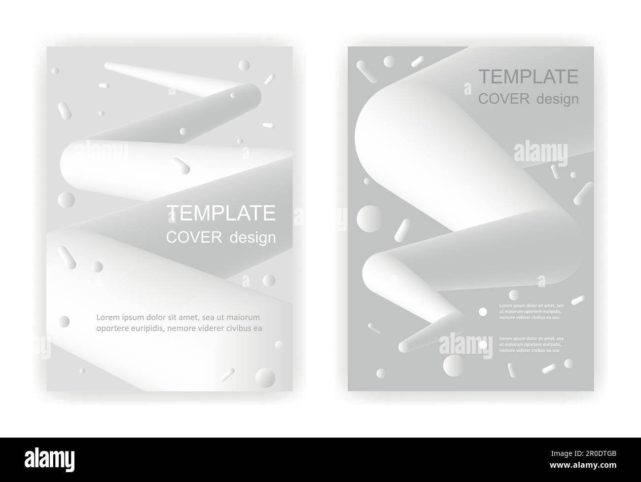 Modern wavy shape background with liquid colors and trendy design. Gray ...