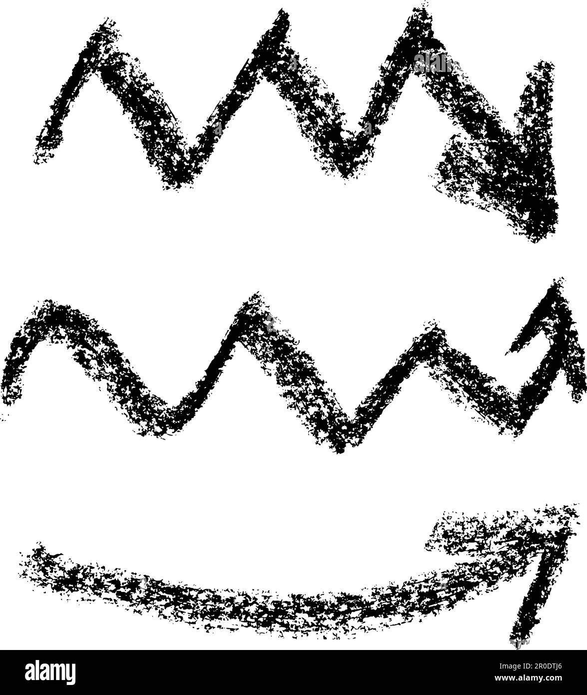 Chalk Texture Arrow Sign Set Stock Vector Image & Art - Alamy