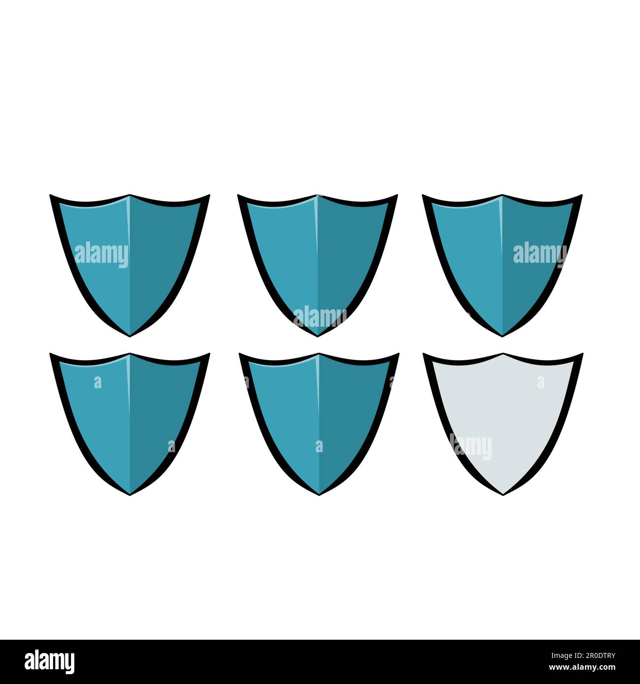 Shield round star ribbon Stock Vector Images - Alamy