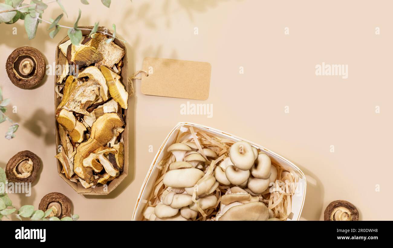 Dried Mushrooms Label