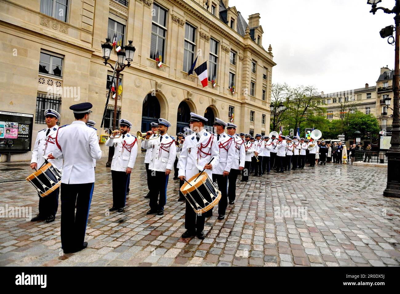 Paris, France. 08th May, 2023. Commemoration ceremony of May 08, 1945 ...