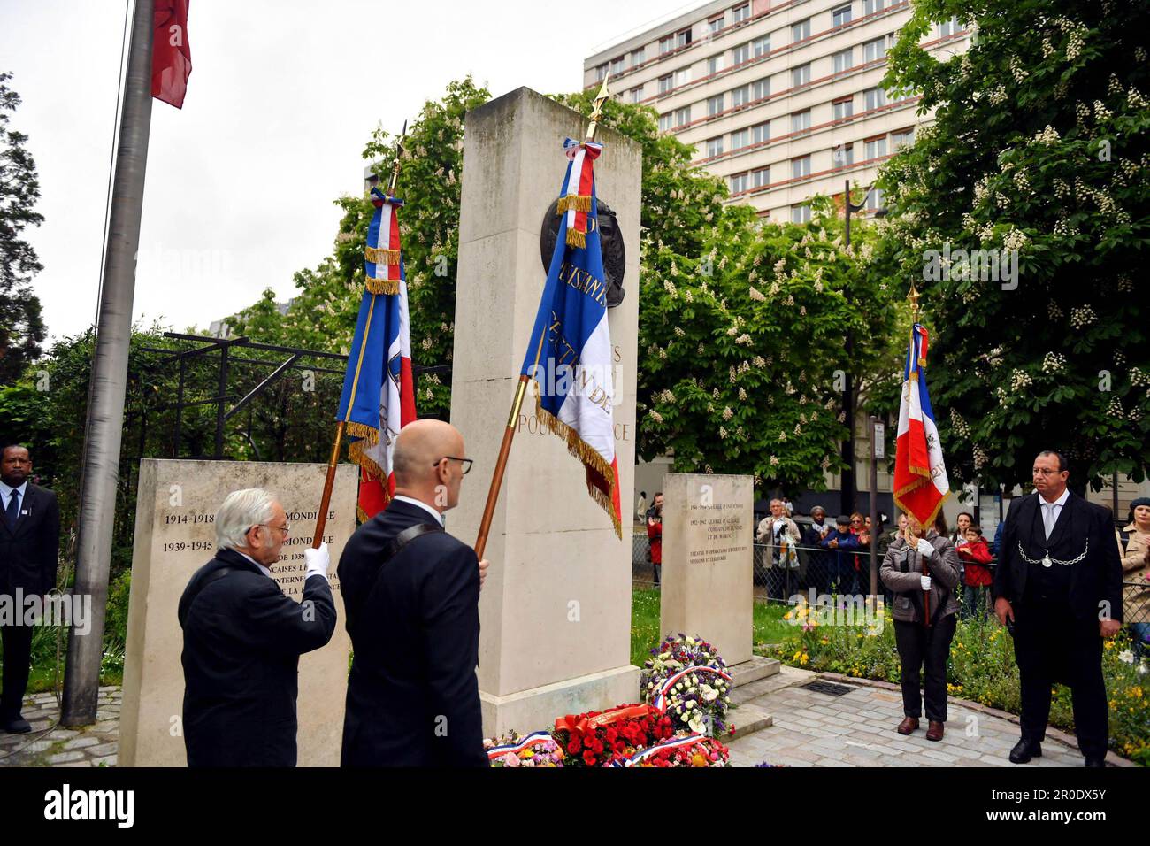 Paris, France. 08th May, 2023. Commemoration ceremony of May 08, 1945 ...