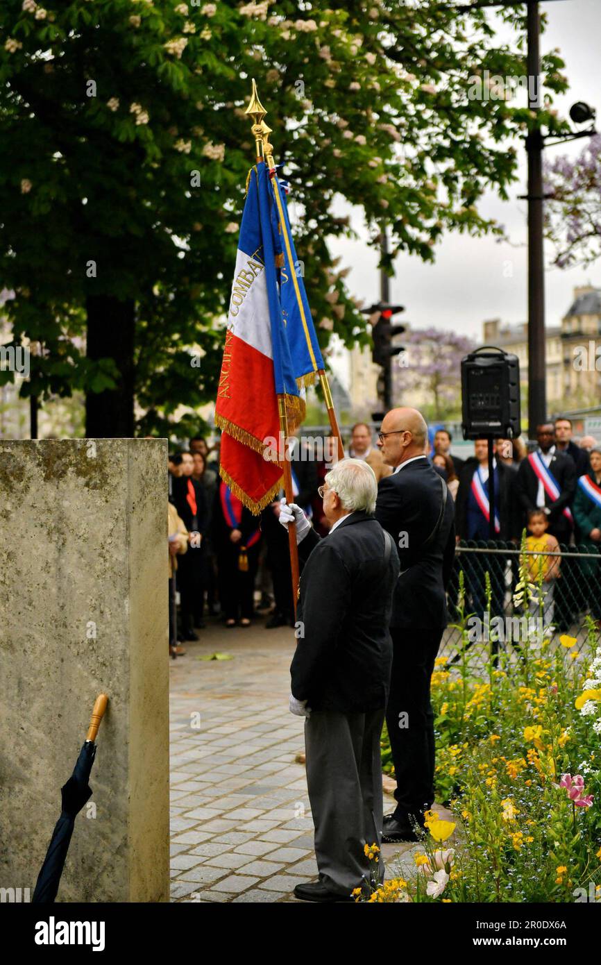 Paris, France. 08th May, 2023. Commemoration ceremony of May 08, 1945 ...