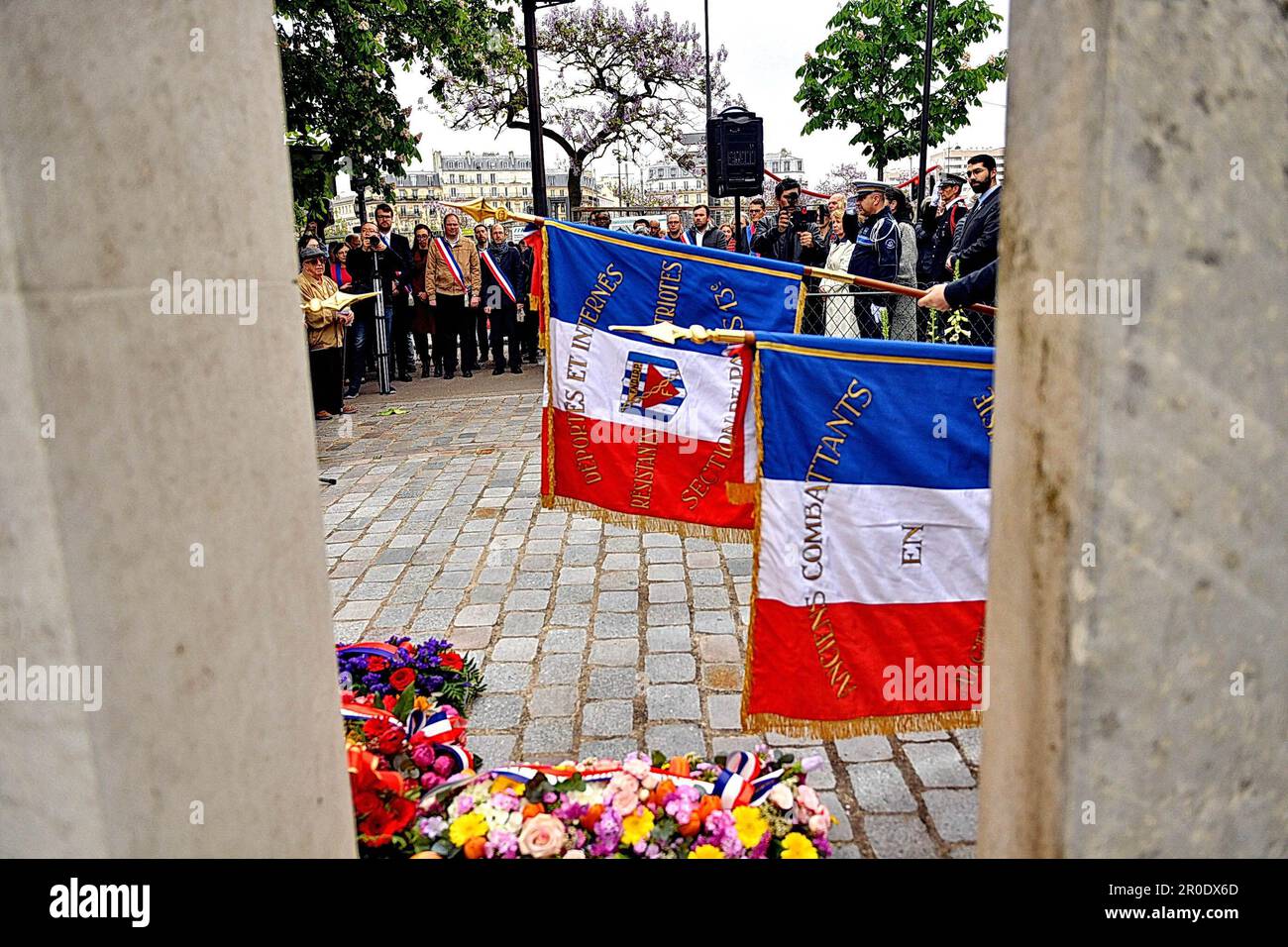 Paris, France. 08th May, 2023. Commemoration ceremony of May 08, 1945 ...