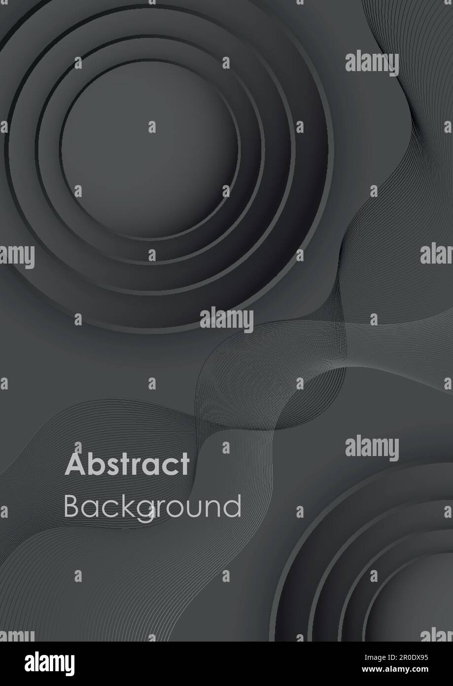 Circular background with concentric elements. Minimal abstract clean ...