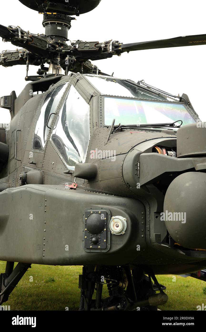 Apache Helicopter on display at Cosford Air Show, 2015 Stock Photo - Alamy