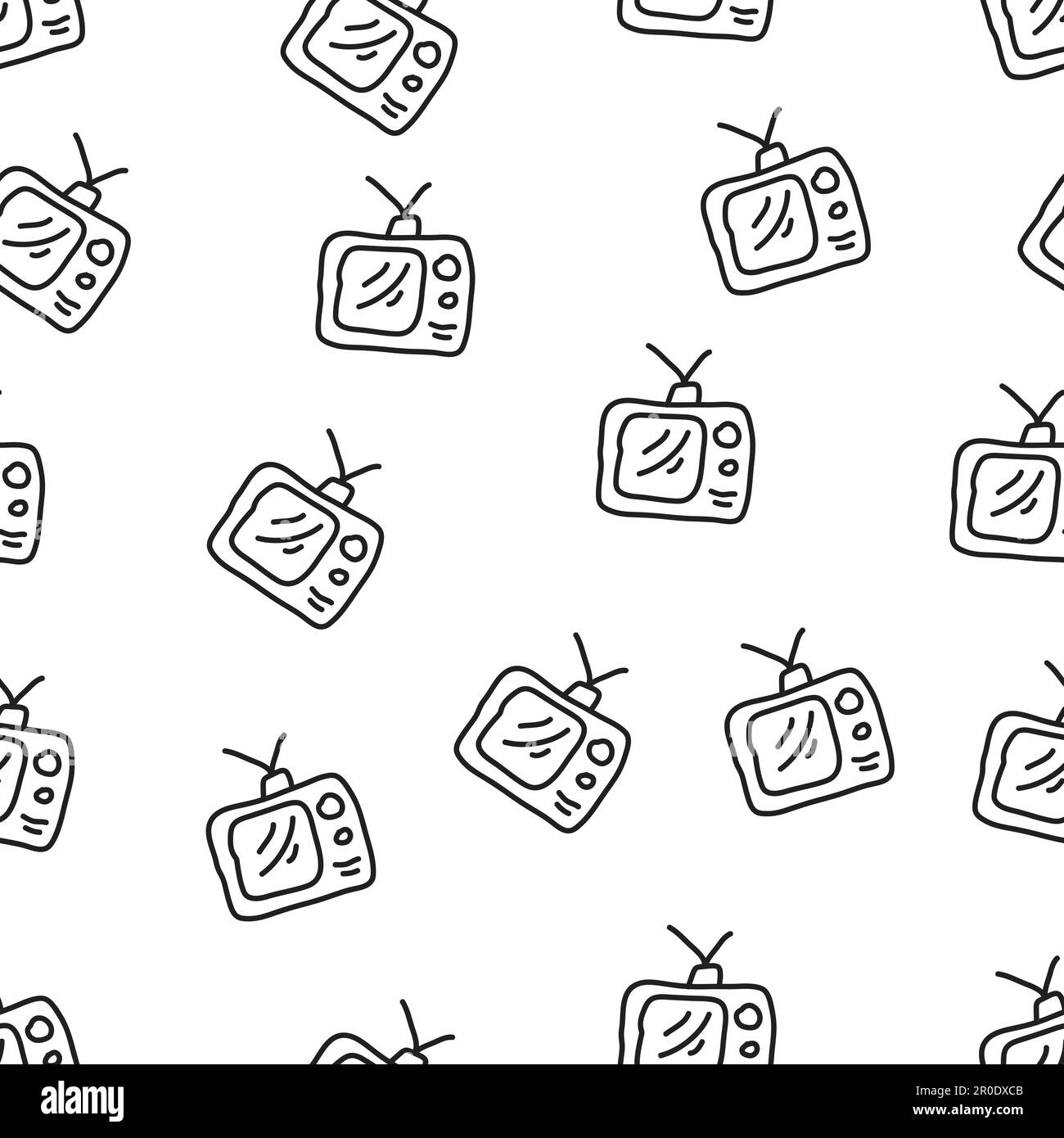 Doodle Art Seamless Pattern Stock Vector Image & Art - Alamy