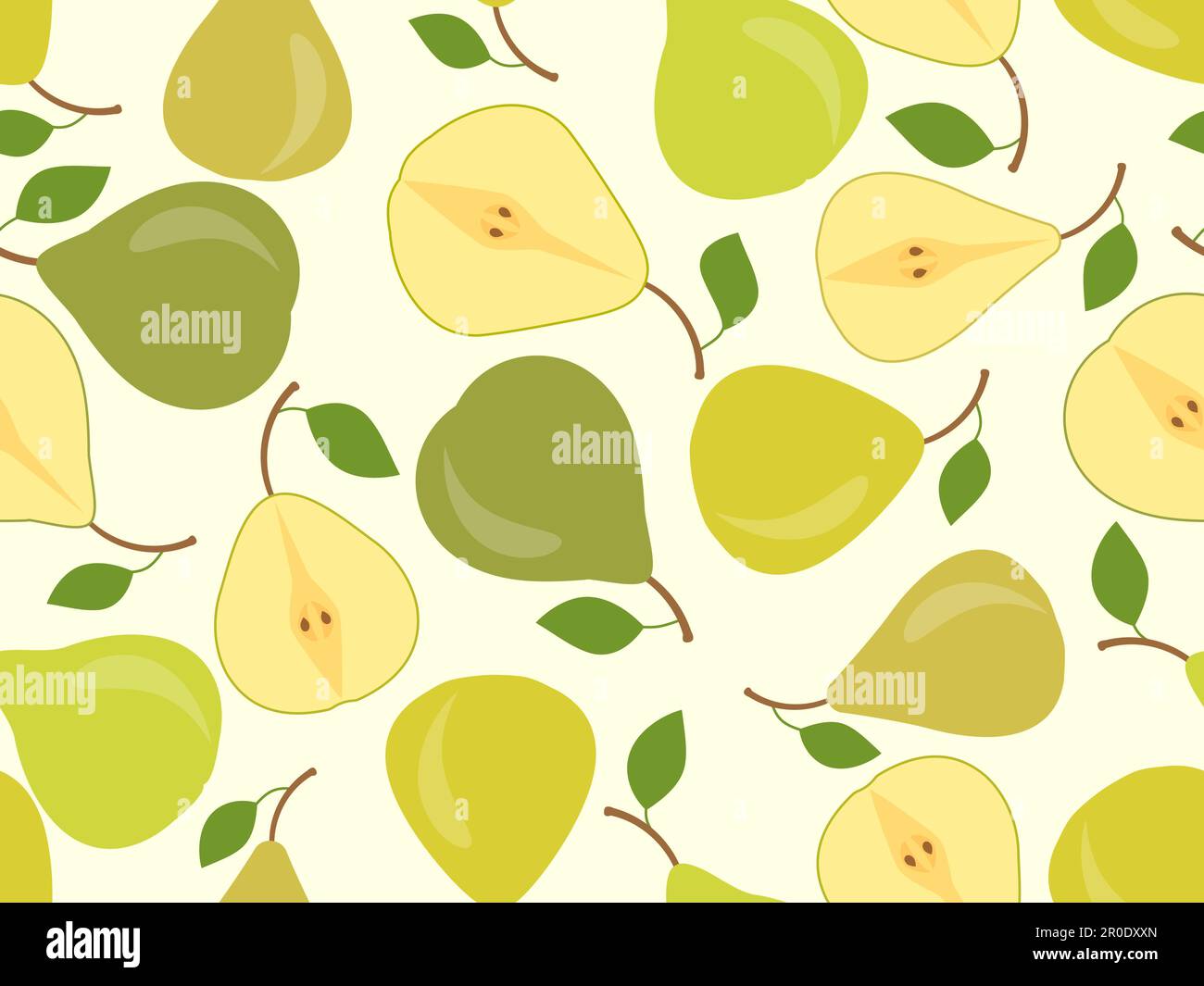 Half a pear Stock Vector Images - Alamy