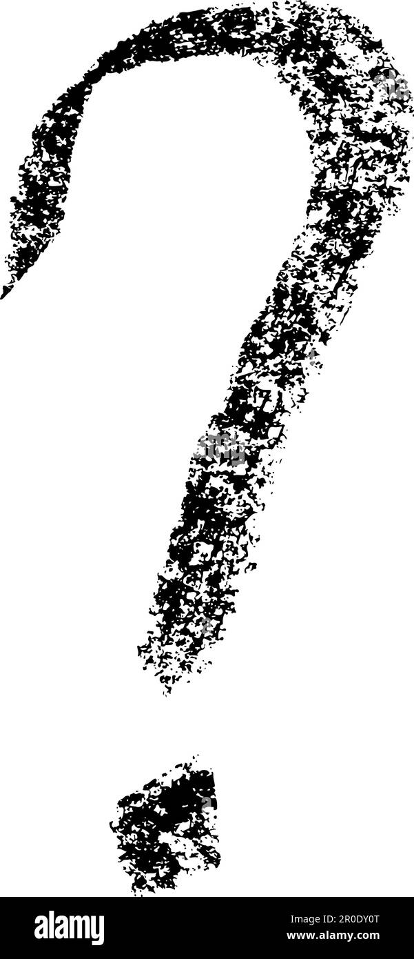 Chalk Textured Question Mark Sign Stock Vector Image & Art - Alamy