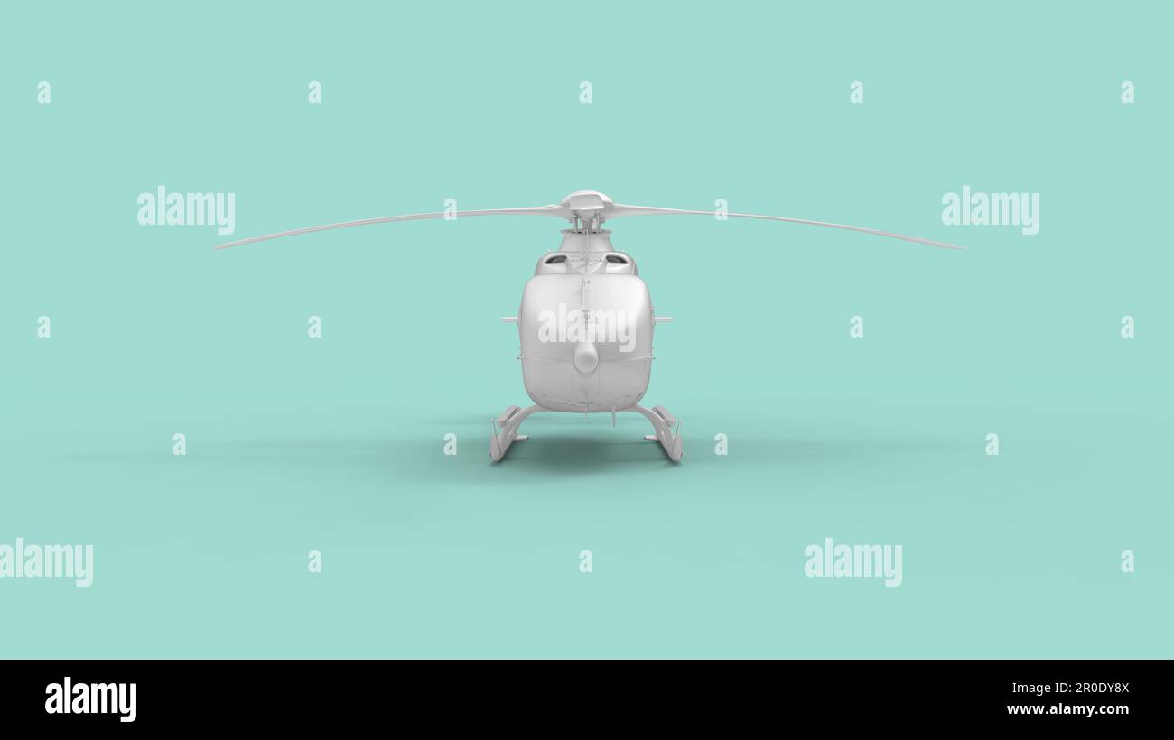 3D rendering of a modern helicopter isolated in empty space background ...
