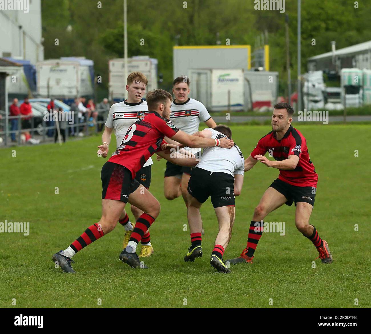 Carmarthen Athletic RFC v Tenby RFC WRU West Div 2 2023 - O Stock Photo ...