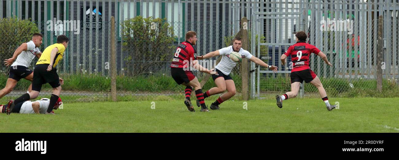 Carmarthen Athletic RFC v Tenby RFC WRU West Div 2 2023 - O Stock Photo ...