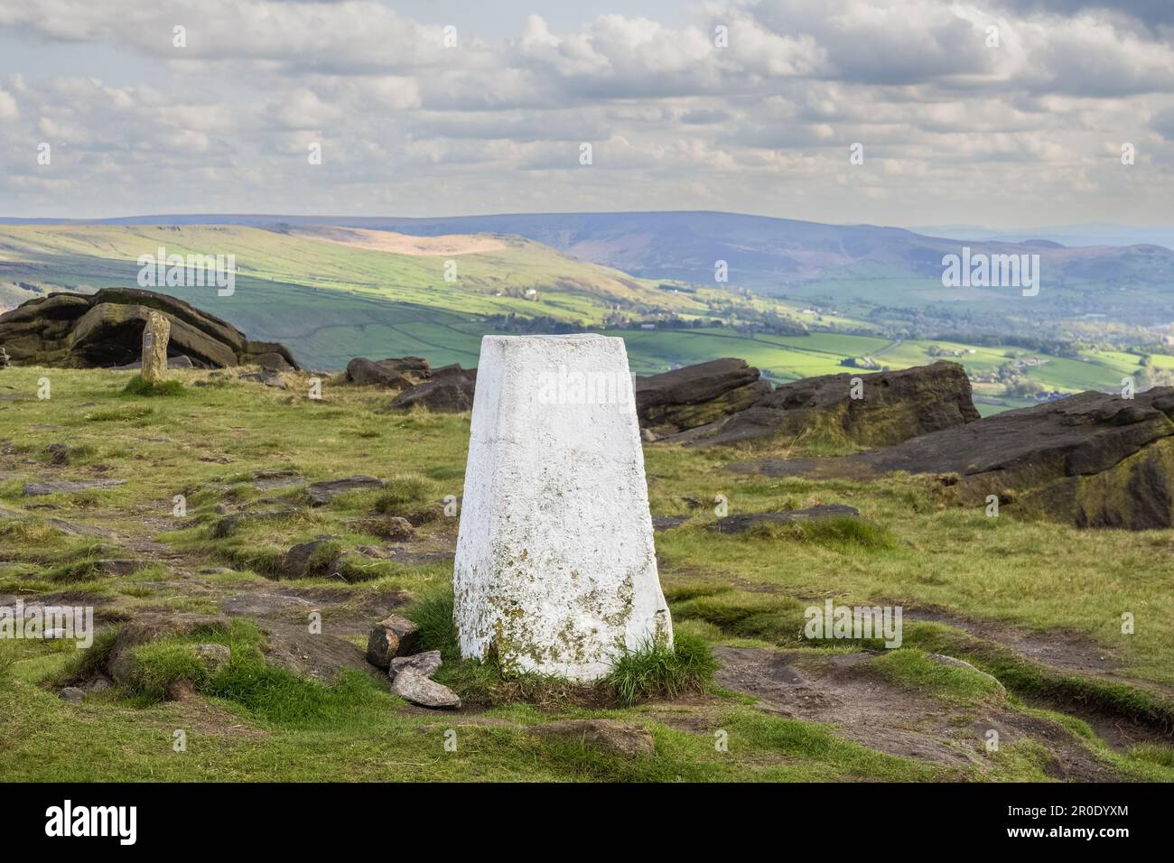 The packhorse bridge on the Standedge trail heading out of Marsden in ...