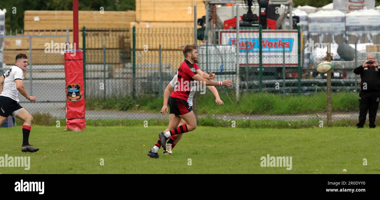 Carmarthen Athletic RFC v Tenby RFC WRU West Div 2 2023 - O Stock Photo ...