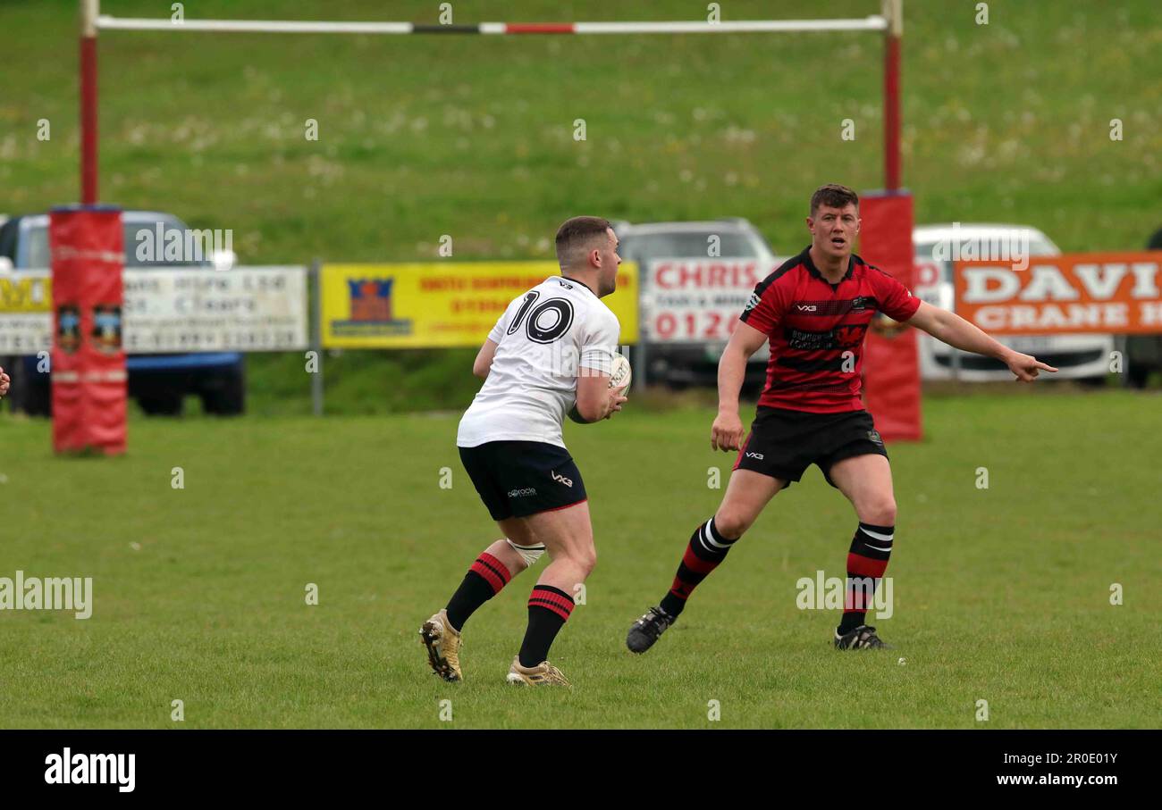 Carmarthen Athletic RFC v Tenby RFC WRU West Div 2 2023 - O Stock Photo ...