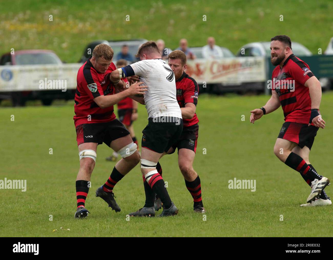 Carmarthen Athletic RFC v Tenby RFC WRU West Div 2 2023 - O Stock Photo ...