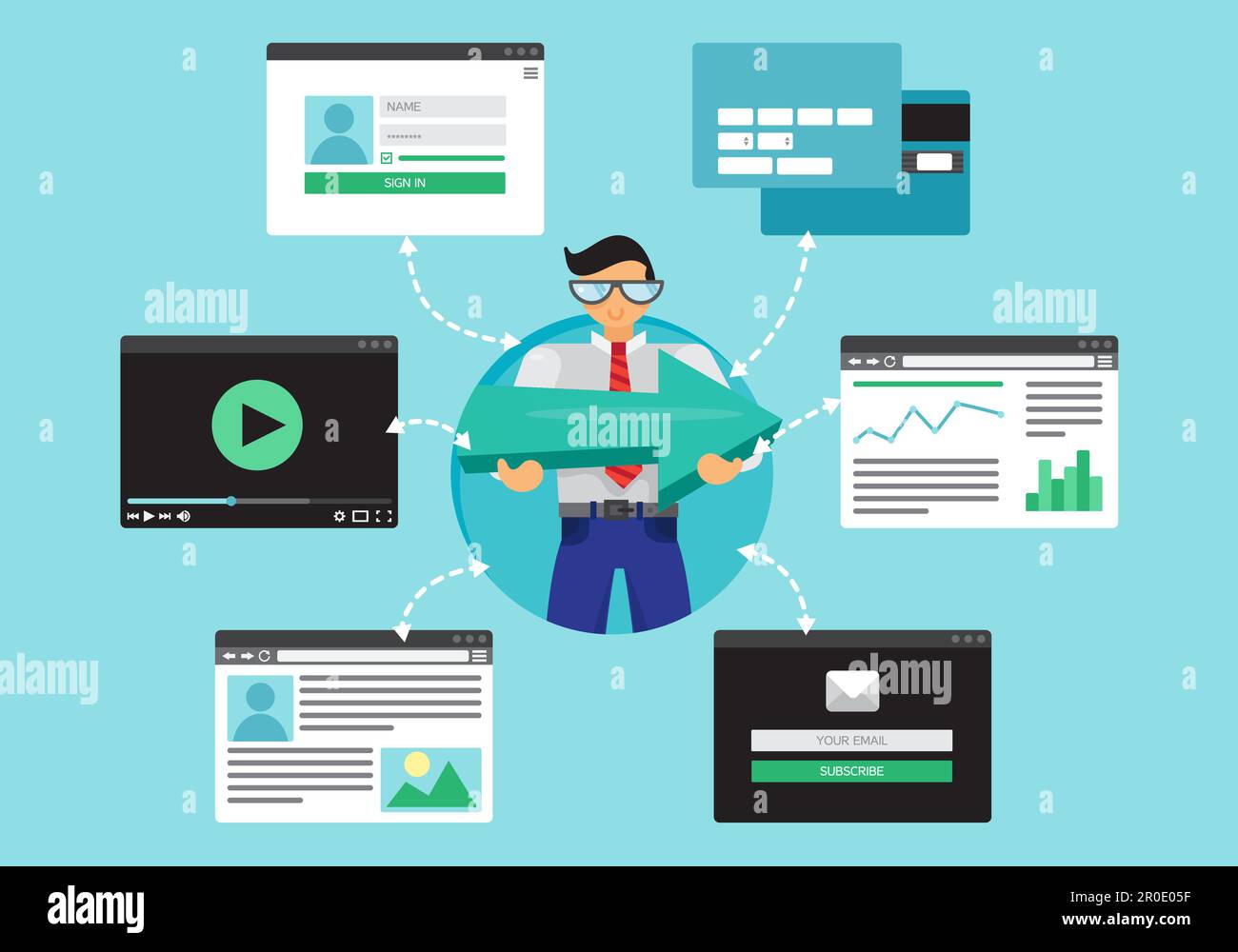 Web Life of Worker Man from video, blog, social networks, online ...