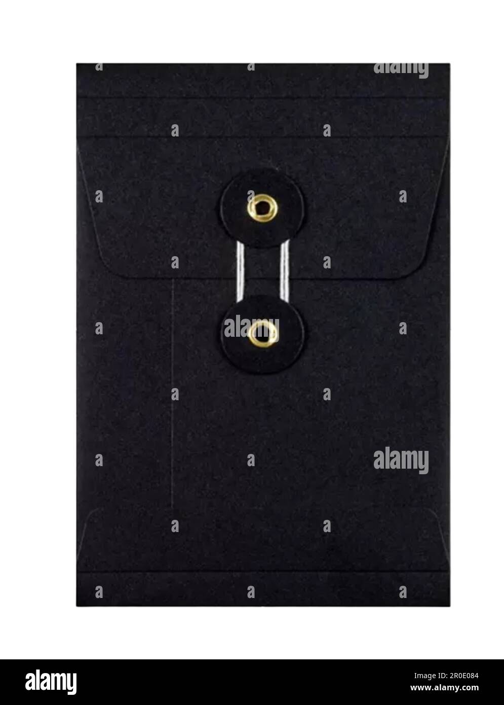 Black Paper Envelope with Button String Tie Closure Stock Vector Image & Art - Alamy
