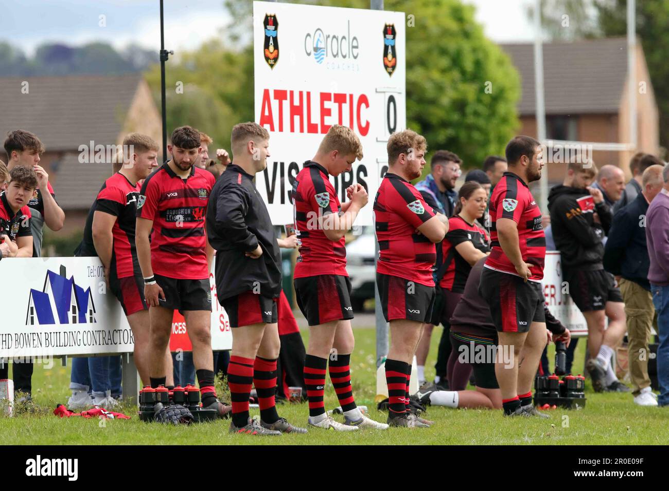 Carmarthen Athletic RFC v Tenby RFC WRU West Div 2 2023 - O Stock Photo ...