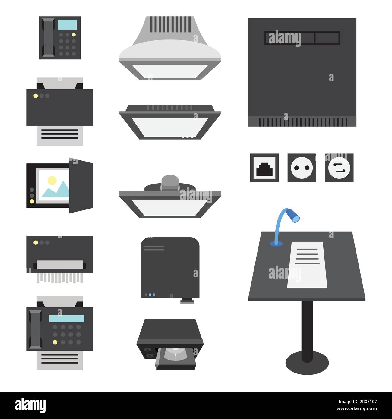 Office and Presentation Icons for workplace and presentation. Vector ...