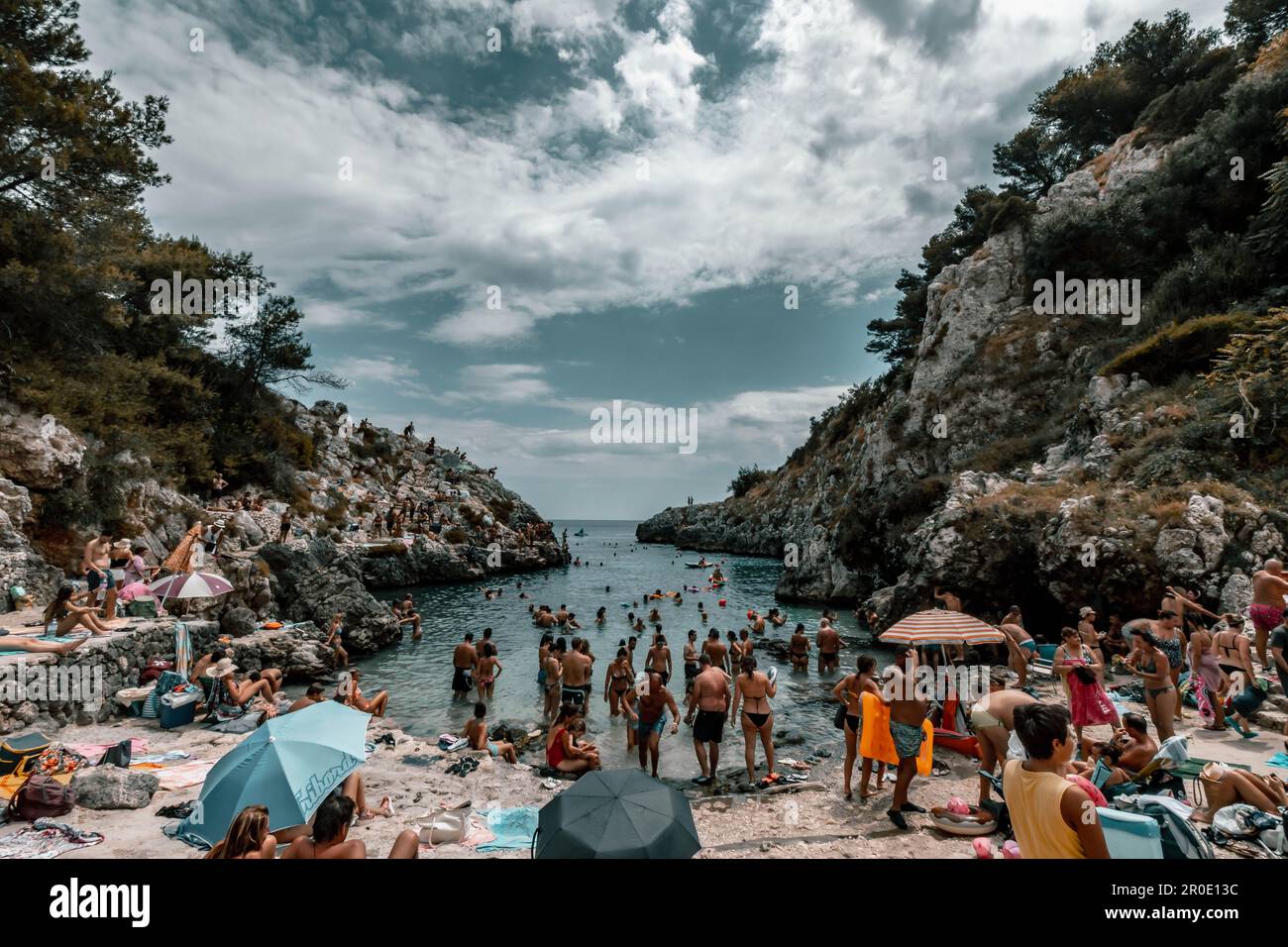 Cala dell'Acquaviva: the most beautiful cove in Salento Stock Photo - Alamy