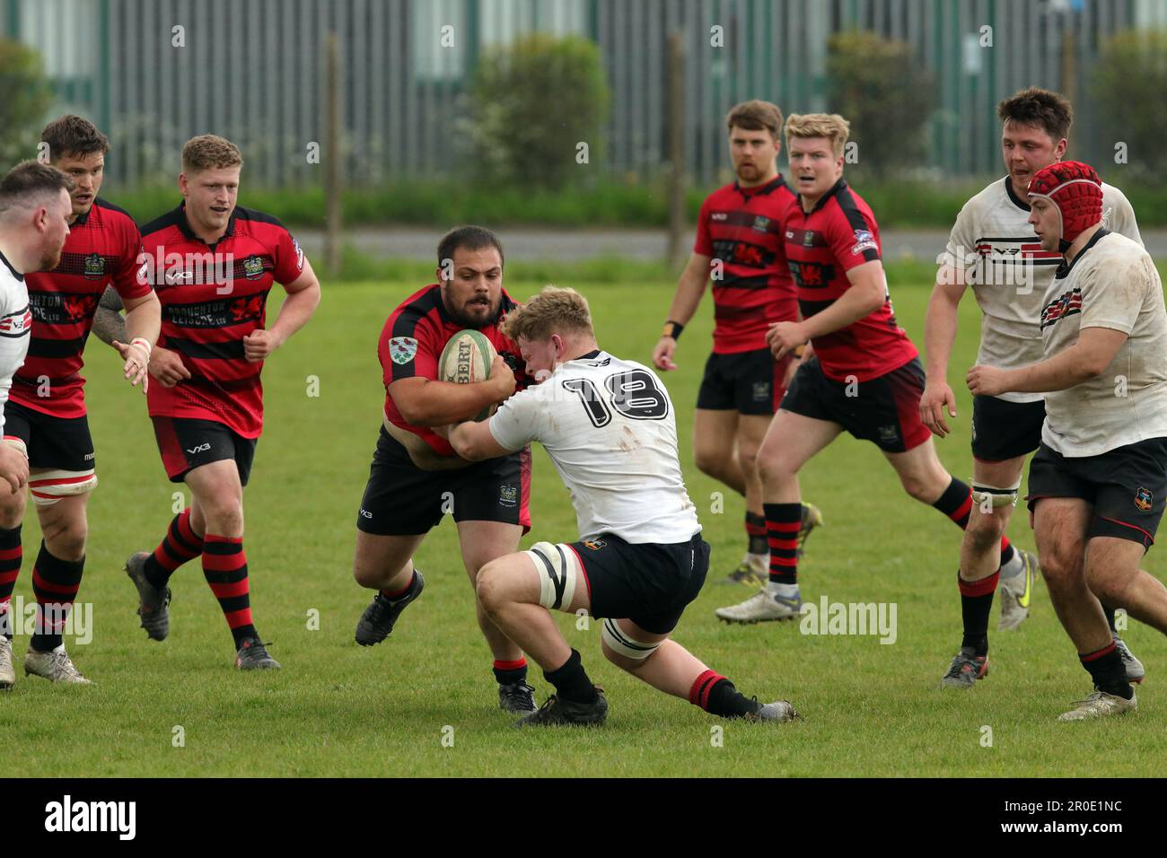 Carmarthen Athletic RFC v Tenby RFC WRU West Div 2 2023 - O Stock Photo ...