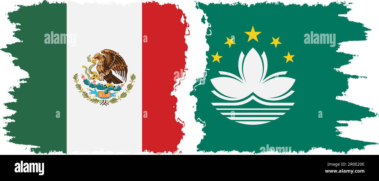 Mexico macau flag hi-res stock photography and images - Alamy