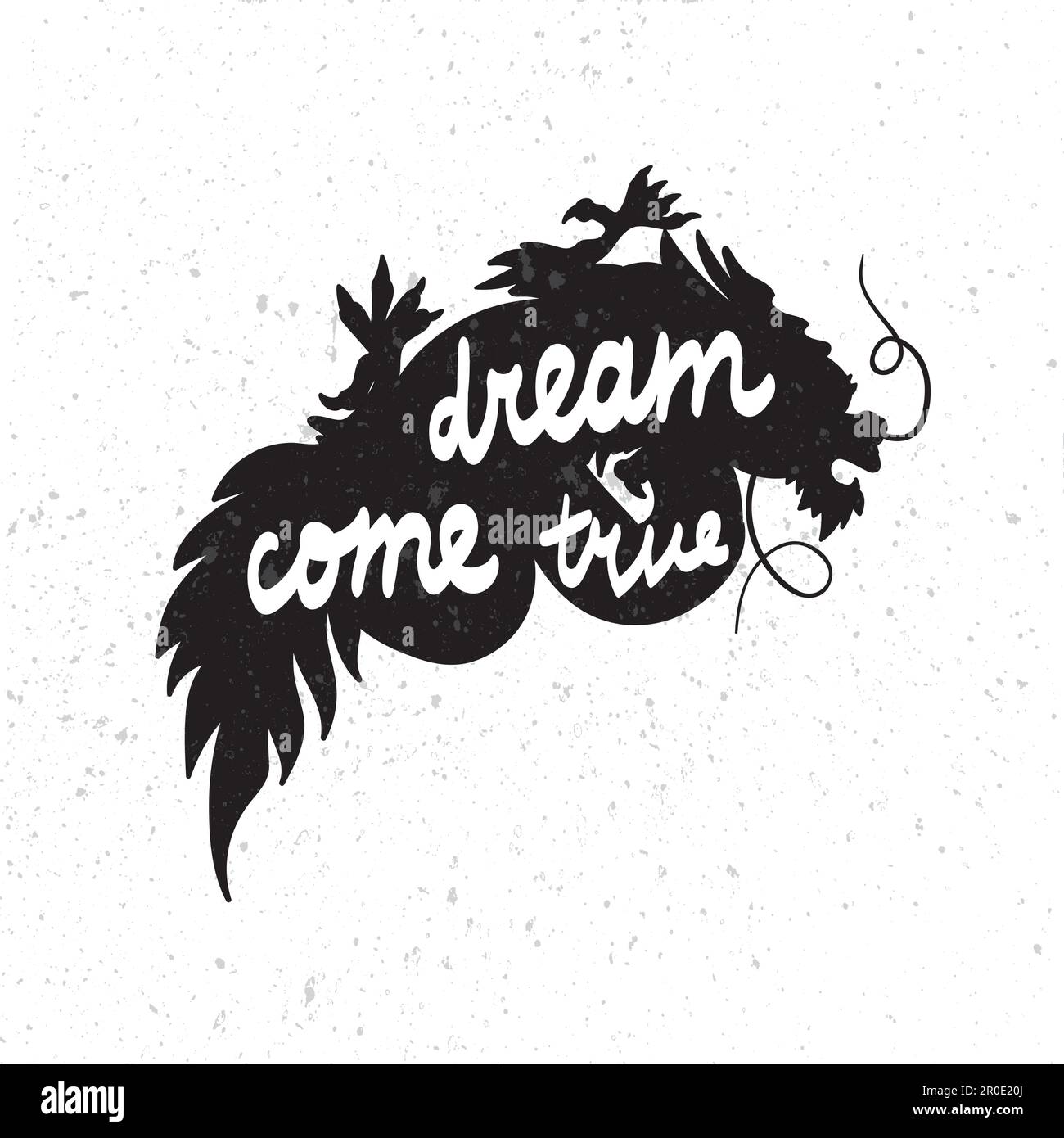 Isolated Chinese Dragon Oriental Feng Shui in symbol of the Yin Yang ...