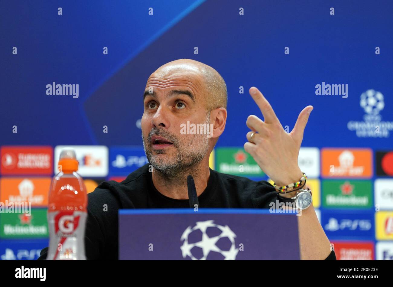 Manchester city press conference santiago bernabeu stadium m hi-res ...