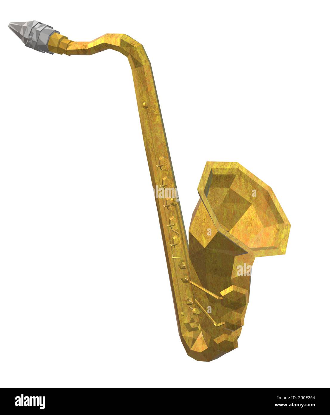 Gold Golden Saxophone Illustration Stock Vector Image & Art - Alamy