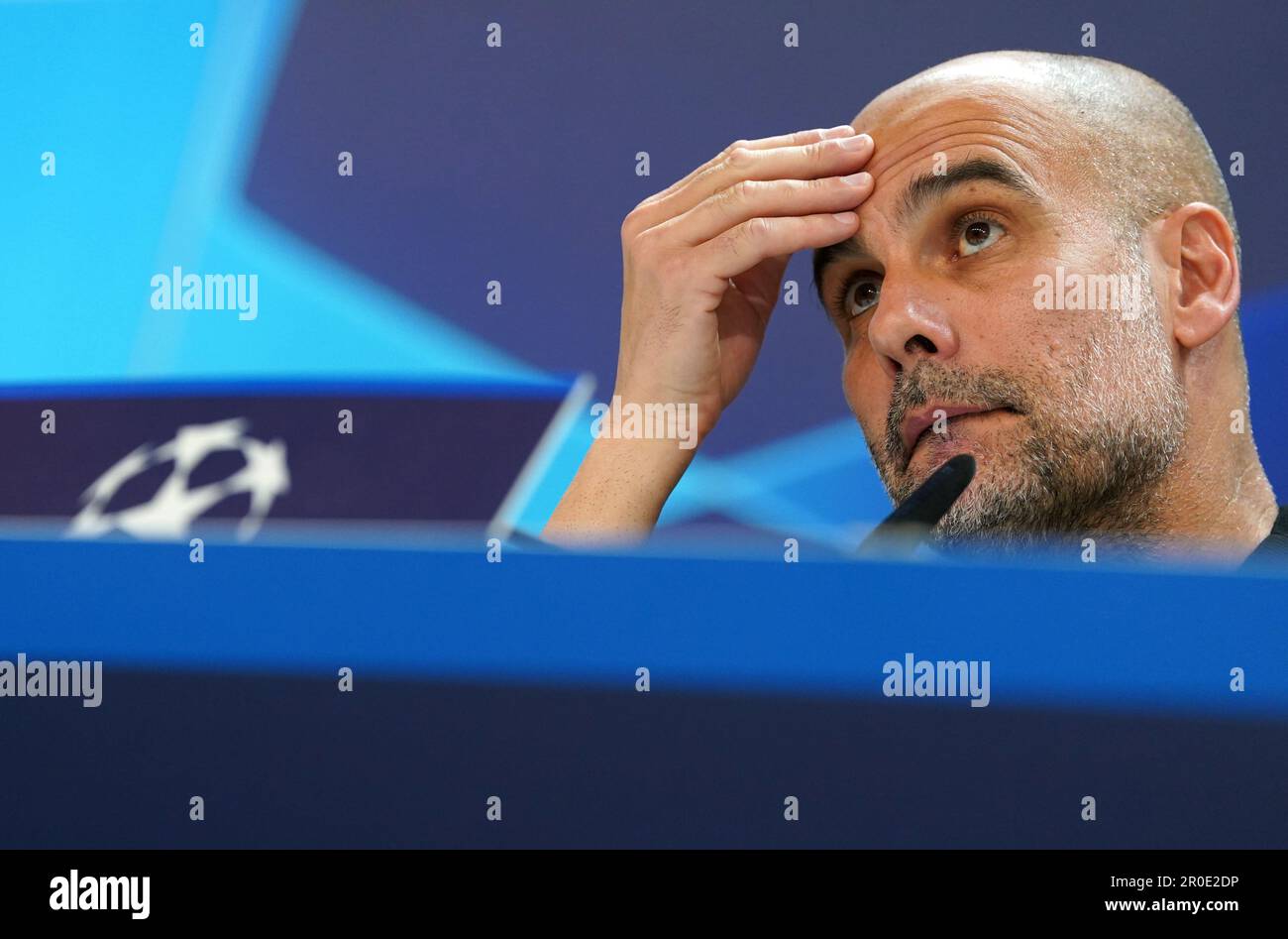 Manchester city press conference santiago bernabeu stadium m hi-res ...